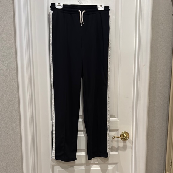 GAP | Pants & Jumpsuits | Black Track Pants With White Stripe Gap ...